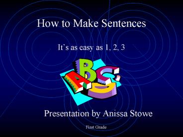 How to Make Sentences presentation | free to view
