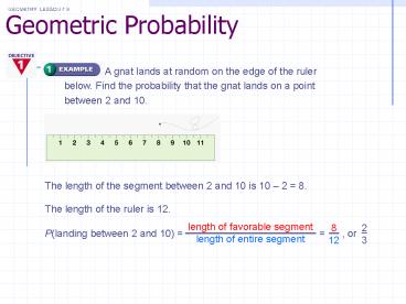 PPT – Geometric Probability PowerPoint presentation | free to view - id ...