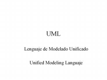 PPT – UML PowerPoint presentation | free to download - id: 279fd2-ZWFmY