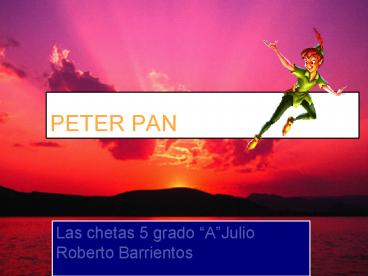 PETER PAN presentation | free to view