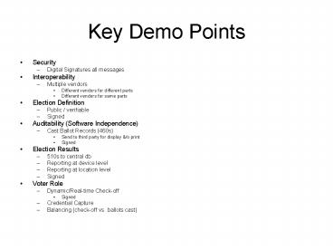 PPT – Key Demo Points PowerPoint presentation | free to download - id ...