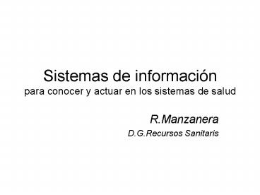 PPT – Sistemas de informaci PowerPoint presentation | free to view - id ...