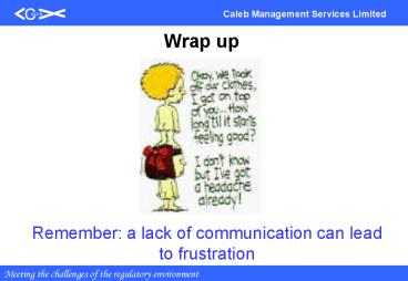 PPT – Wrap up PowerPoint presentation | free to view - id: 294cb1-ZmQ4Y