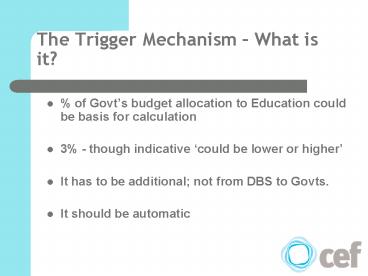 The Trigger Mechanism What is it presentation | free to view