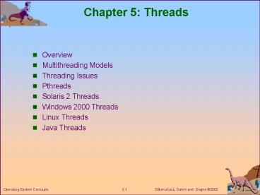Chapter 5: Threads presentation | free to view
