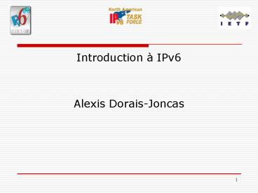 Introduction IPv6 presentation | free to view