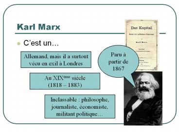 Karl Marx presentation | free to download