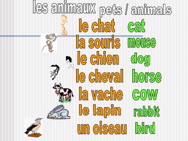 les animaux presentation | free to view