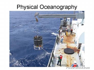 Physical Oceanography presentation | free to download