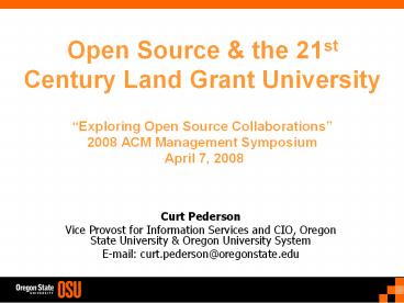 Open Source presentation | free to download