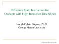 PPT – ResearchBased Math Interventions for Students with Disabilities ...