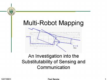 Multi-Robot Mapping presentation | free to view