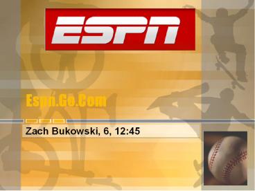 Espn.Go.Com presentation | free to view