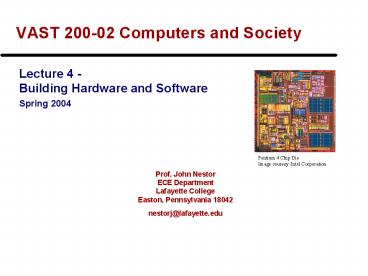 VAST 20002 Computers and Society presentation | free to view