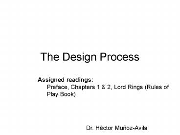 The Design Process presentation | free to download