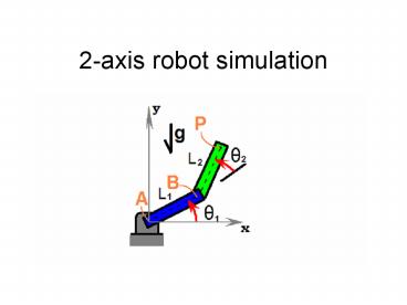 2axis robot simulation presentation | free to view