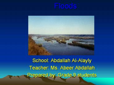 Floods presentation | free to download