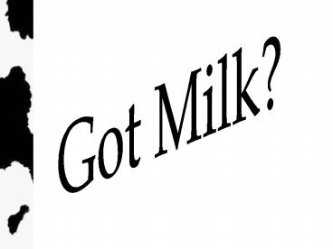 Dairy Cattle presentation | free to view