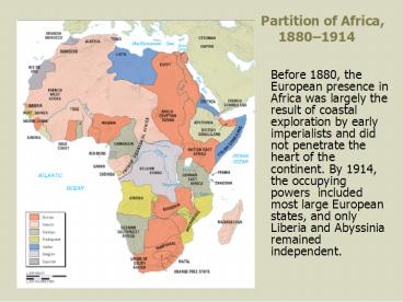 Partition of Africa, 18801914 presentation | free to view