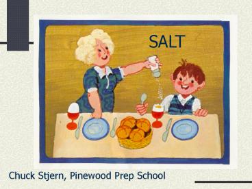 SALT presentation | free to view