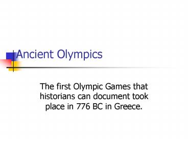 PPT – Ancient Olympics PowerPoint presentation | free to view - id ...