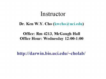 PPT – Instructor PowerPoint presentation | free to view - id: 6d8a-YTgwY