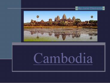 Cambodia presentation | free to view