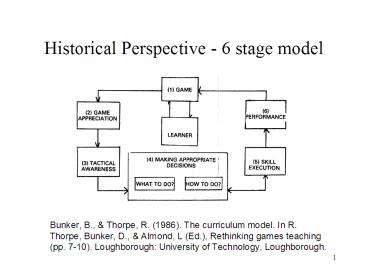PPT – Historical Perspective 6 stage model PowerPoint presentation ...