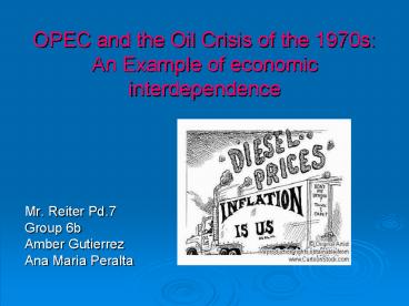 OPEC and the Oil Crisis of the 1970s: An Example of economic ...