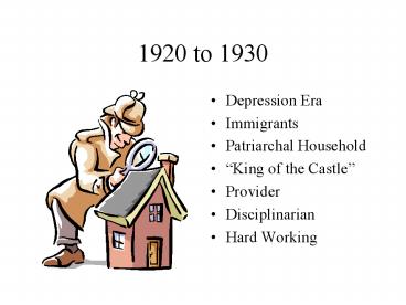 PPT – 1920 to 1930 PowerPoint presentation | free to view - id: 7ae4-NjFjN
