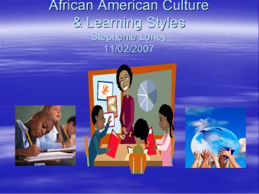 African American Culture presentation | free to view