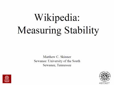Wikipedia: presentation | free to download