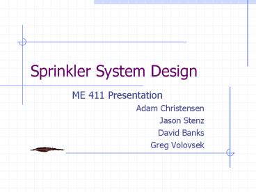 Sprinkler System Design presentation | free to view