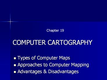 COMPUTER CARTOGRAPHY presentation | free to view