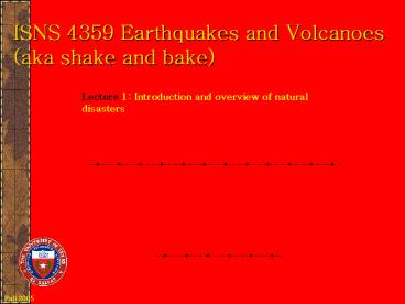PPT – Seismicity and volcanism are important expressions of earth ...
