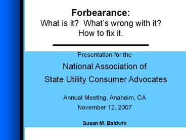 PPT – FORBEARANCE PowerPoint presentation | free to view - id: a11d-ZDQ3N
