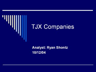 TJX Companies presentation | free to view
