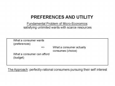 PREFERENCES AND UTILITY presentation | free to download