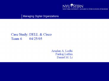 PPT – Case Study: DELL PowerPoint presentation | free to download - id ...