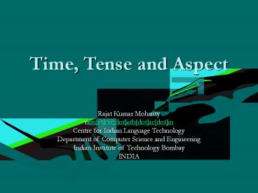 Time, Tense and Aspect presentation | free to download