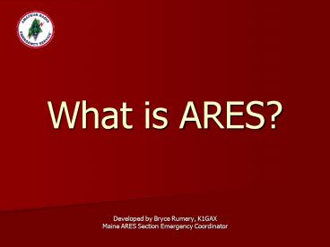 PPT – What is ARES PowerPoint presentation | free to view - id: ae16-ZThjZ