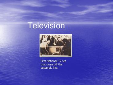 Television presentation | free to view