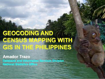 GEOCODING AND CENSUS MAPPING WITH GIS IN THE PHILIPPINES presentation ...