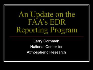 PPT – An Update on the FAA PowerPoint presentation | free to download ...