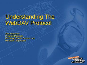PPT – Understanding the WebDAV Protocol PowerPoint presentation | free ...