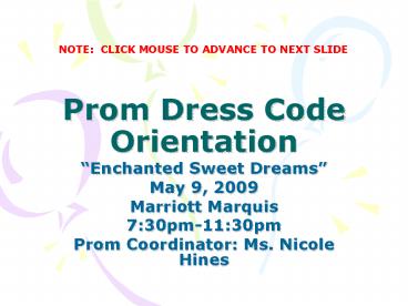 PPT – Prom Dress Code Orientation PowerPoint presentation | free to ...