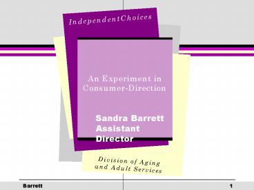 THE CHOICE presentation | free to view