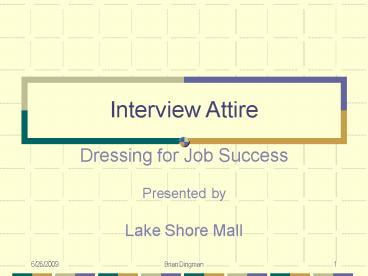 Interview Attire presentation | free to view