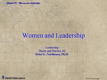 Women and Leadership presentation | free to view