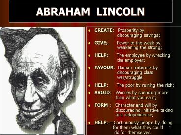 ABRAHAM LINCOLN presentation | free to view